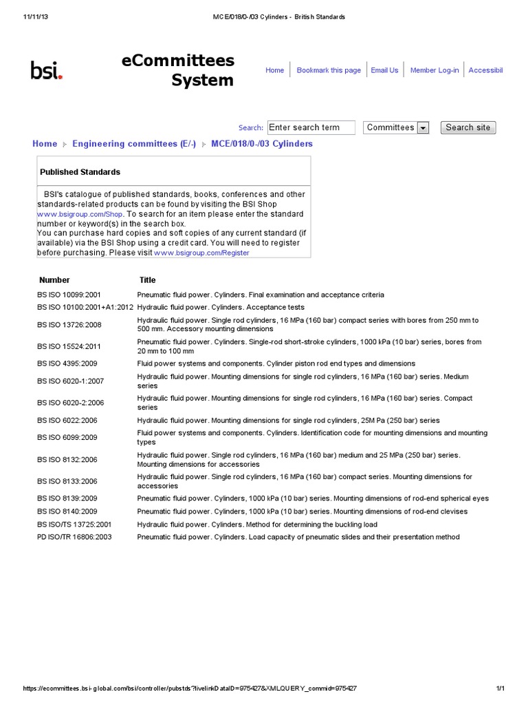 ISO Standards for Cylinders Overview | PDF | Cylinder (Engine ...