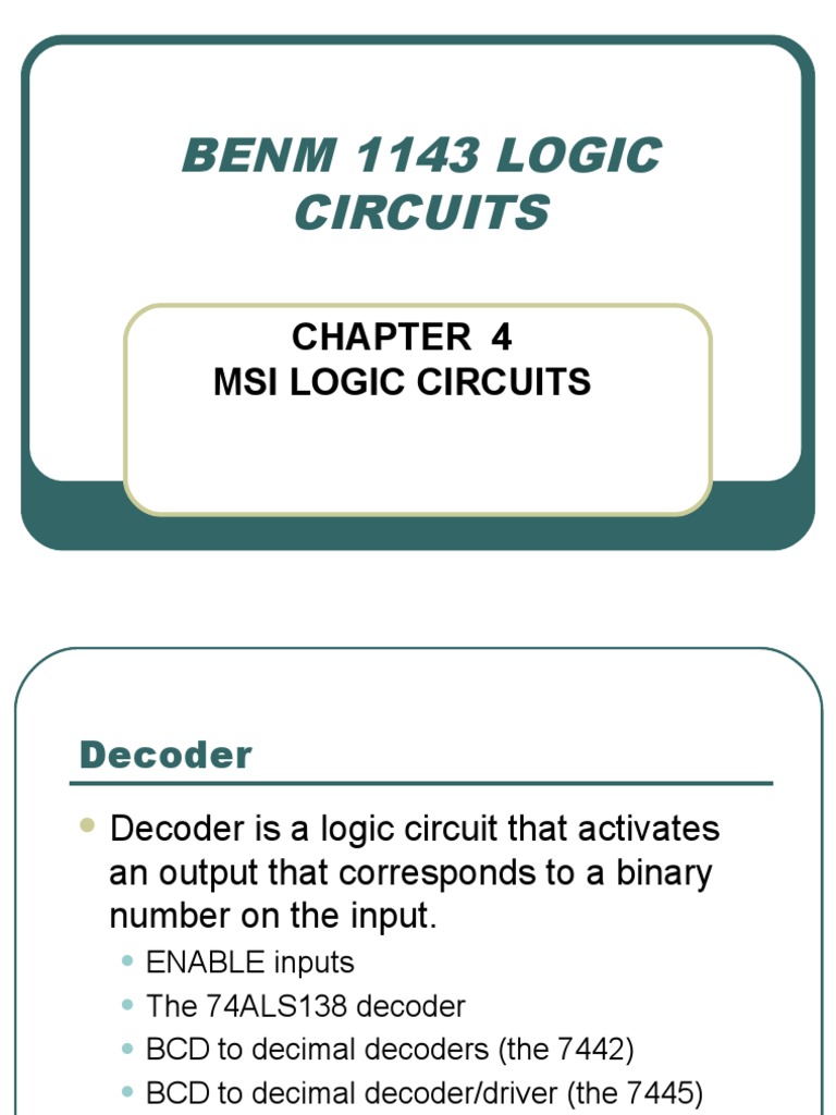 Benm 1143 Logic Circuits | PDF | Liquid Crystal Display | Logic Gate