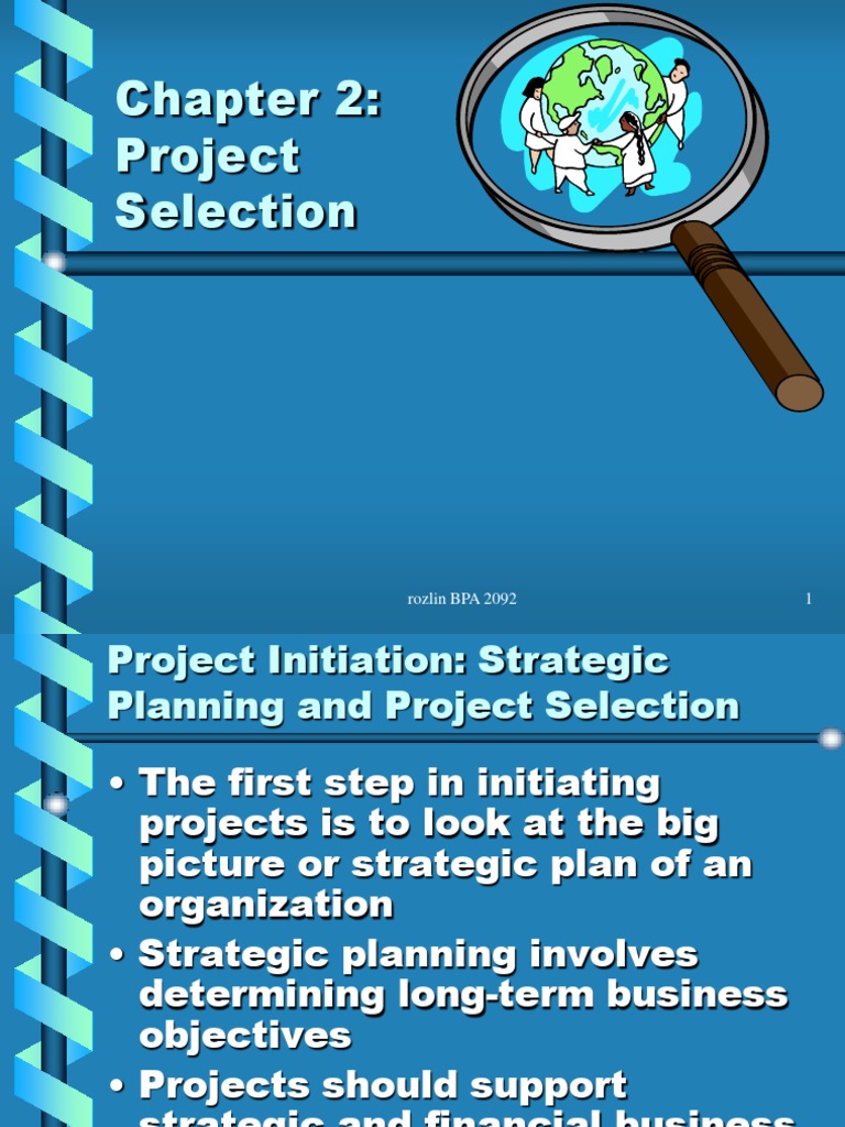 Chapter 3 Project Selection Pdf Net Present Value Return On Investment 3927