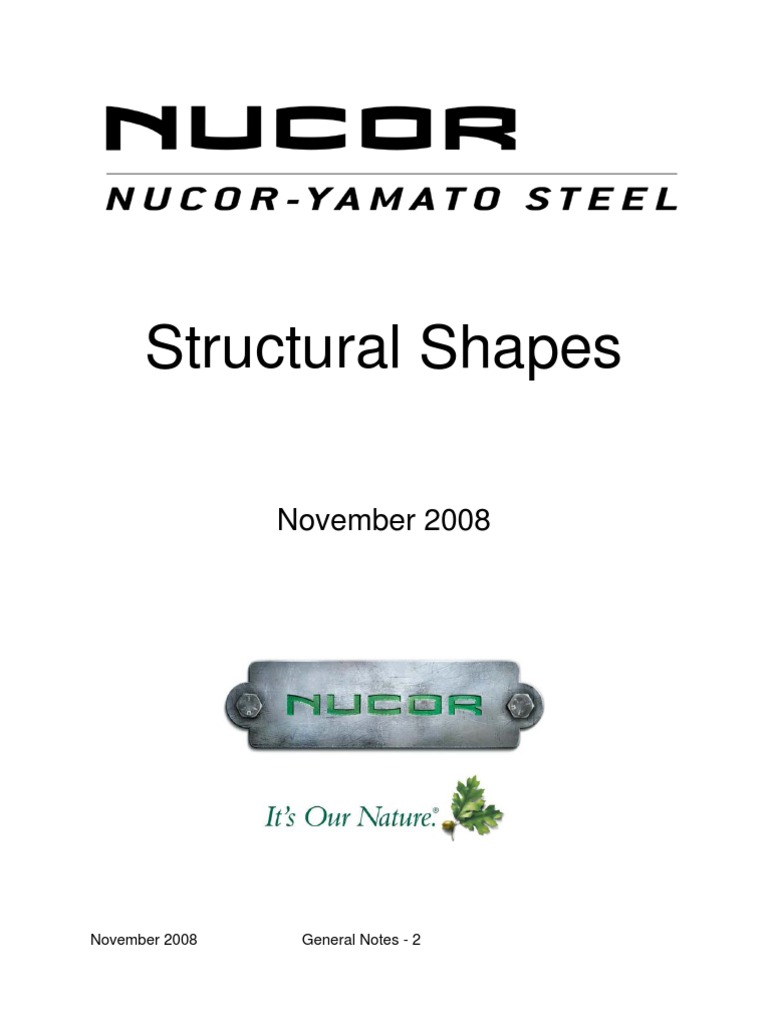 Nucor Yamato Steel Catalog 2008 | PDF | Weight | Structural Steel