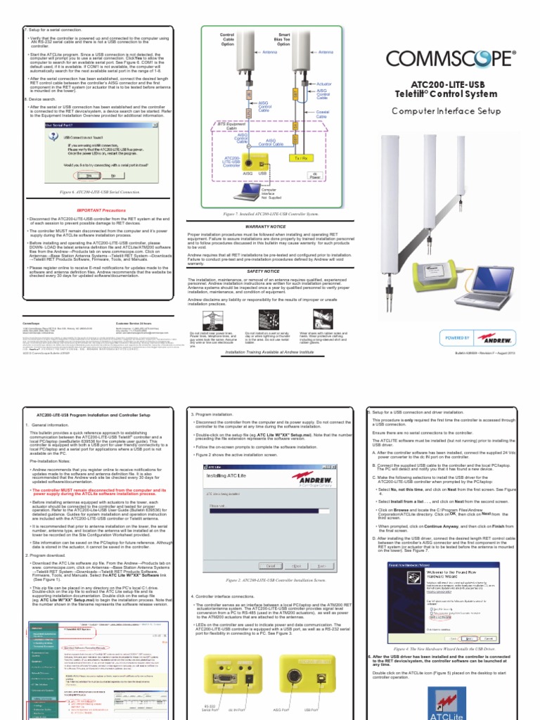 ATC200-LITE-USB Teletilt Control System Computer Interface Setup ...