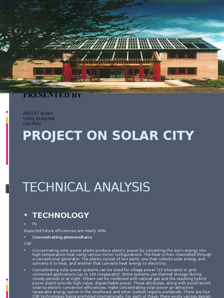 Project On Solar City | PDF | Solar Power | Photovoltaics