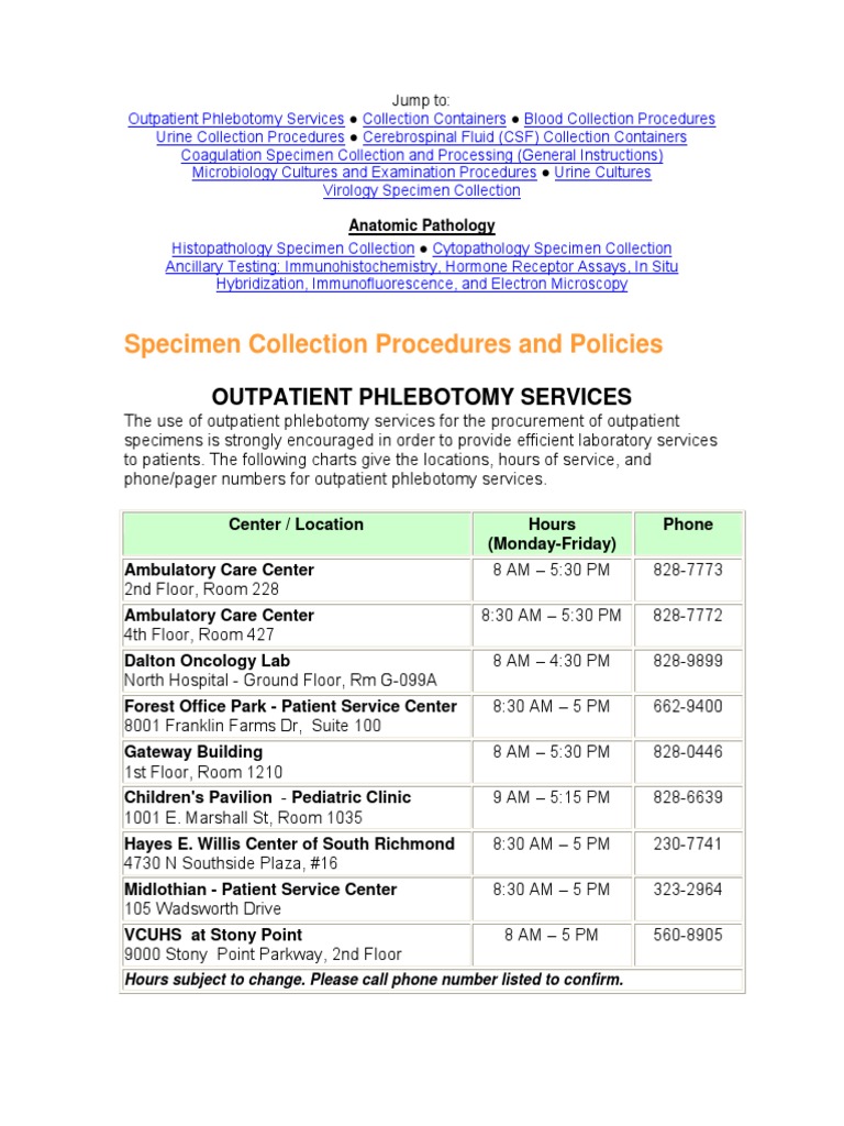 Specimen Collection PDF | PDF | Urine | Medicine