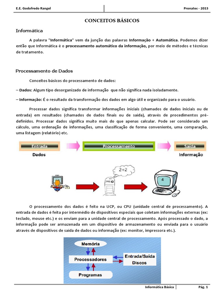 Apostila de Informática Básica - Andrei - Doc X | PDF | Hardware de computador | Byte