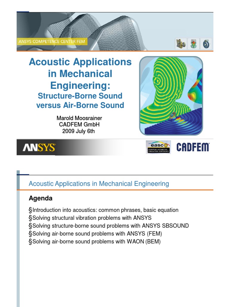 Acoustic Applications in Mechanical Engineering:: Structure-Borne Sound ...