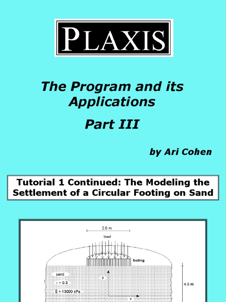 Plaxis Tutorial 03 PDF | PDF