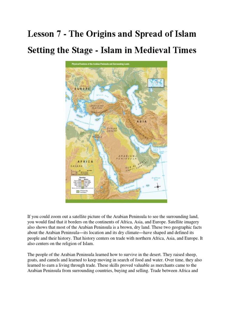 Origins and Spread of Islam Text | PDF | Ali | Caliphate
