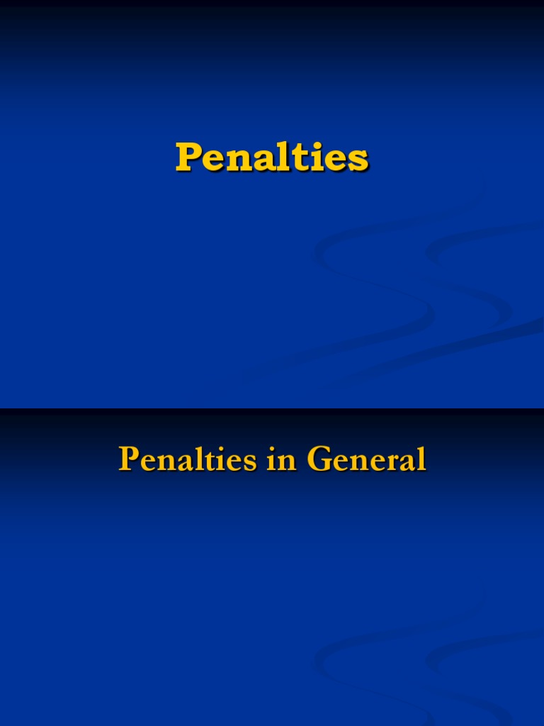 Penalties Crim Philippines | PDF | Murder | Bail