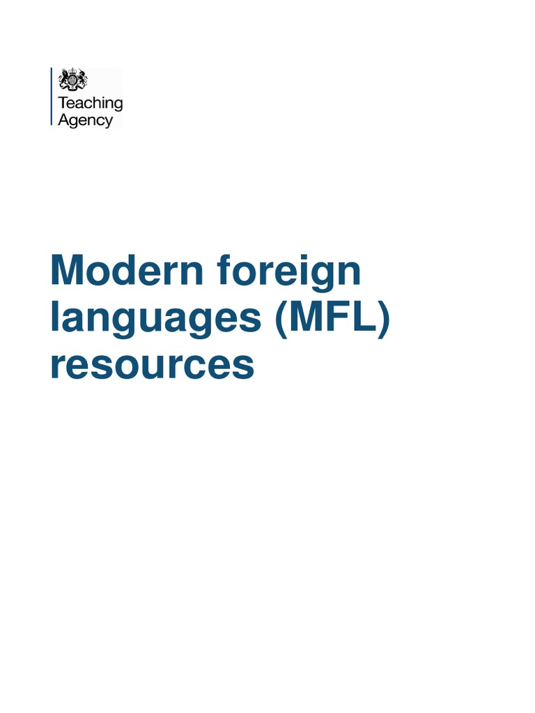 Modern Foreign Languages (MFL) Resources | PDF | Language Education ...