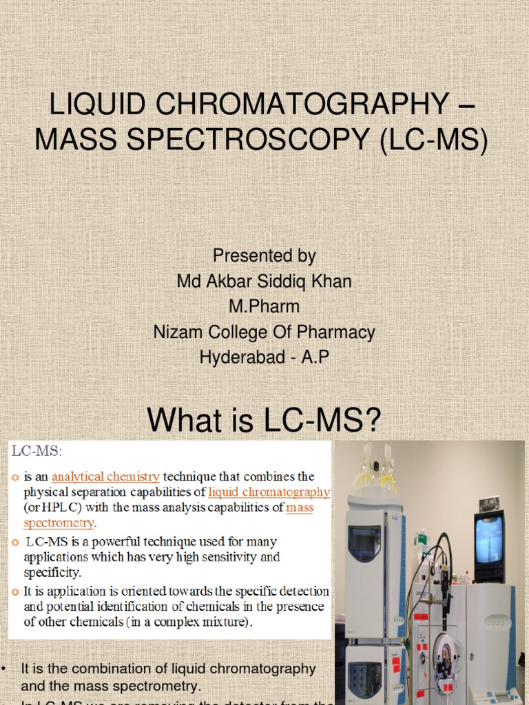 LC Ms | PDF | Mass Spectrometry | Liquid Chromatography–Mass Spectrometry