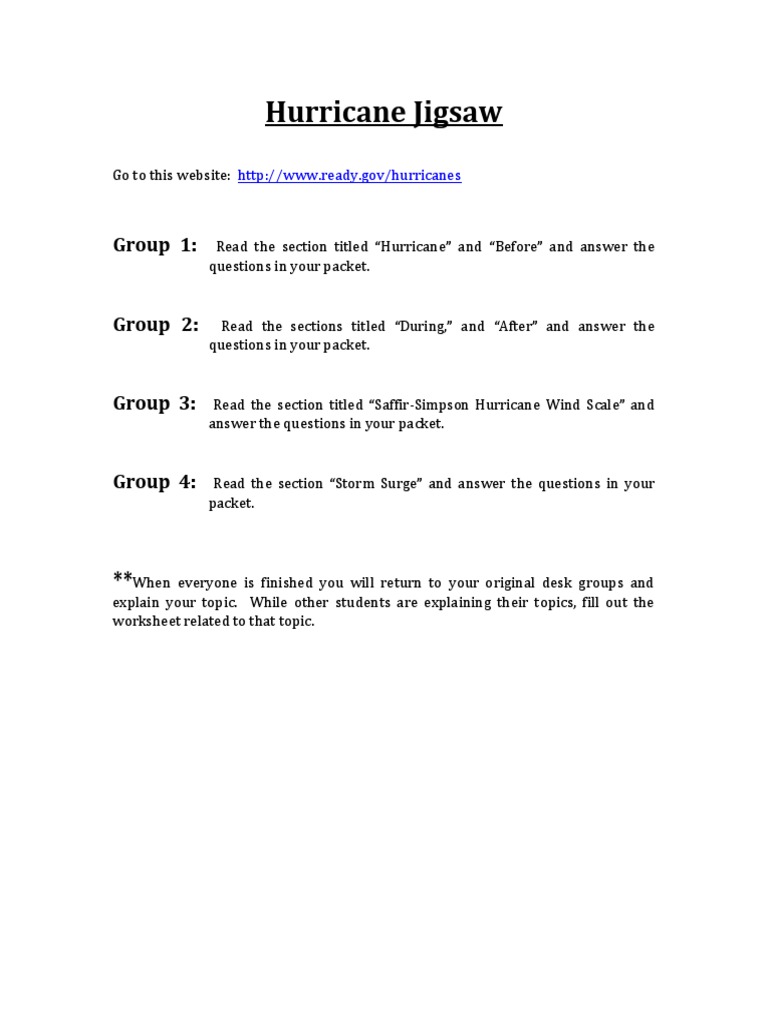 Hurricane Packet Answer Sheet | PDF | Coast | Storm Surge