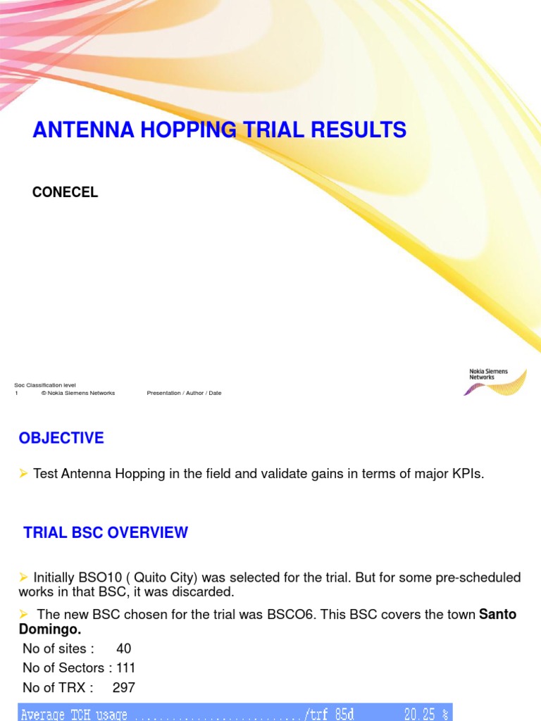 Antenna Hopping Trial - Conecel | PDF | Antenna (Radio) | Electronic ...