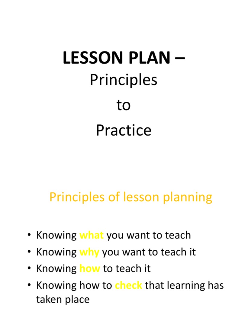 LECTURE 2 - Lesson Planning (GK) | PDF | Lesson Plan | Learning