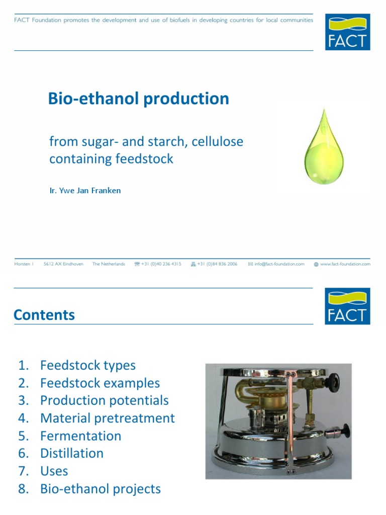 FACT Bio Ethanol | PDF | Ethanol | Fermentation