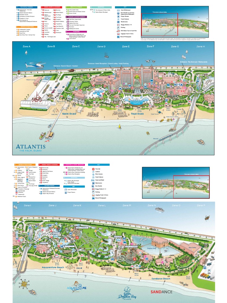 Atlantis Resort Map Overview | PDF | Leisure