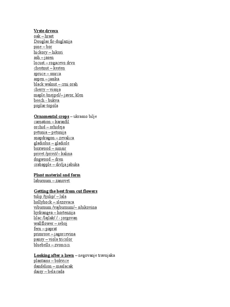 Vrste Drveca | PDF