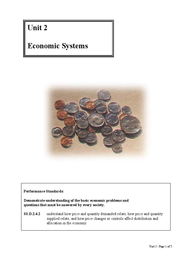 Unit 2 Economic Systems PDF | PDF | Economic System | Factors Of Production