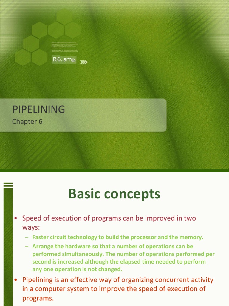 Chapter 6 Pipelining | PDF | Instruction Set | Central Processing Unit