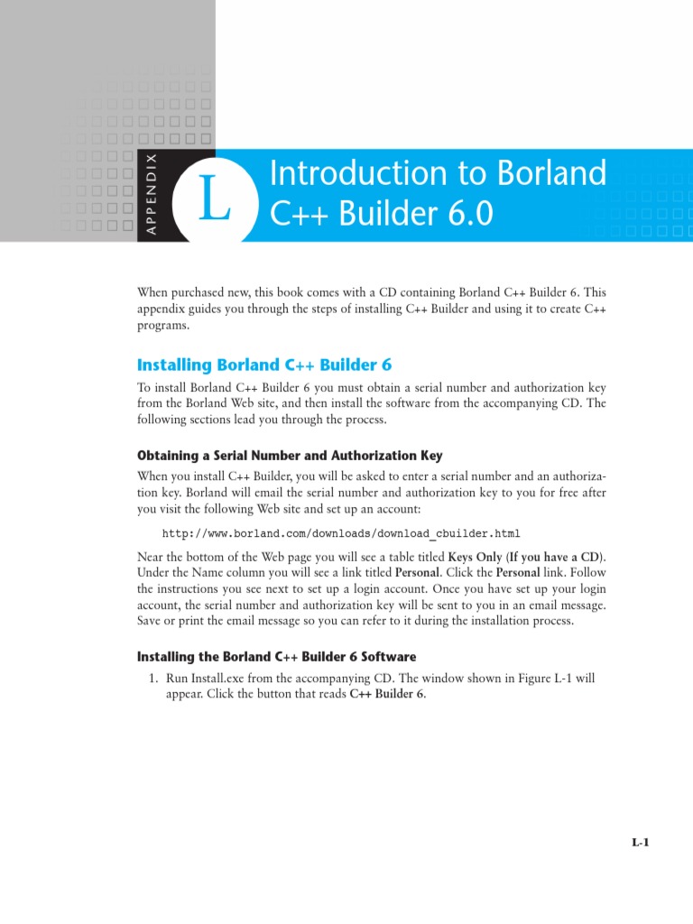 Borland C++ Builder 6.0 PDF | PDF | Computer File | Computer Program