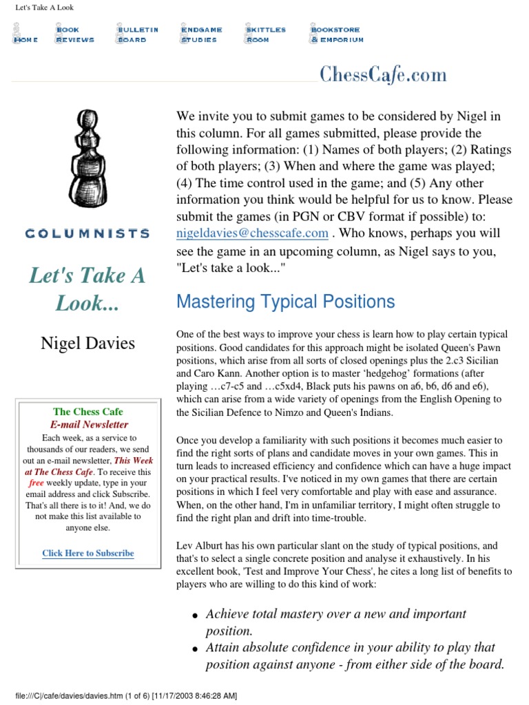 Mastering Typical Positions - Davies10 PDF | PDF