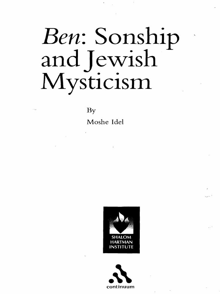 Moshe Idel Ben Sonship and Jewish Mysticism | PDF | Kabbalah | Bible