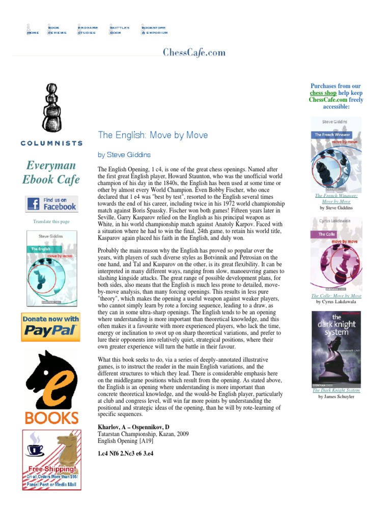 The English - Move by Move - Ebcafe09 PDF | PDF | Chess Openings ...