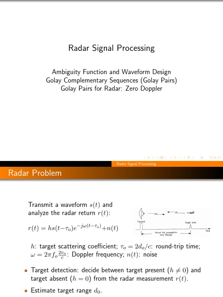 Golay codes.pdf | Radar | Telecommunications Engineering | Free 30-day ... Golay codes.pdf | Radar | Telecommunications Engineering | Free 30-day ...