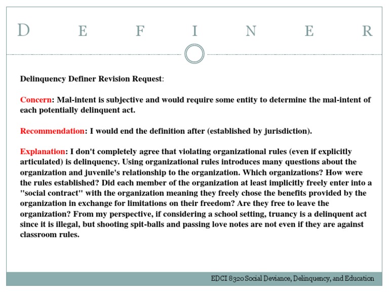 Revising Delinquency Definitions | PDF