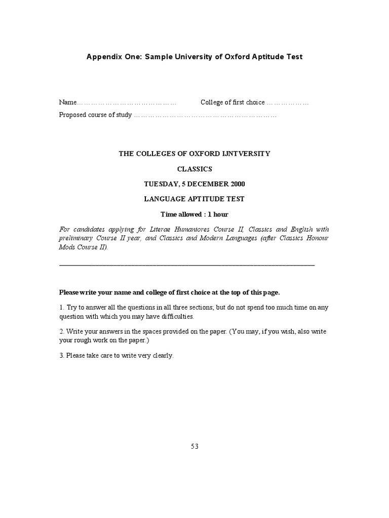 Language Aptitude Test 2000 | PDF | Noun | Grammatical Number