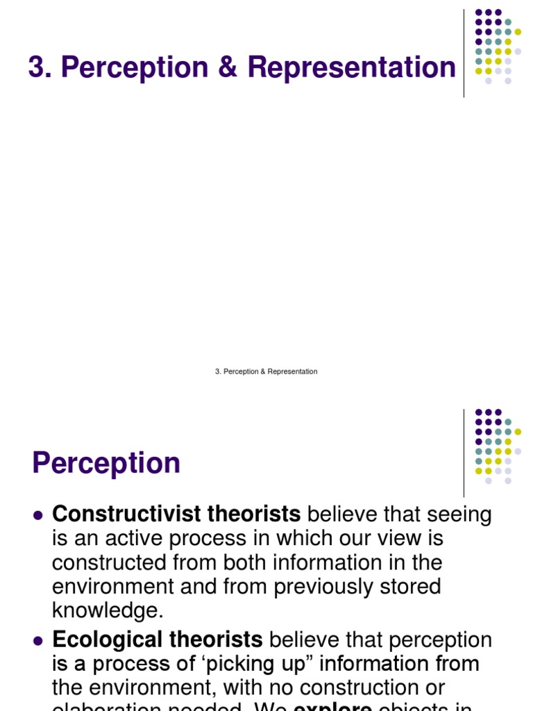 Perception & Representation | PDF | Representation (Arts) | Perception