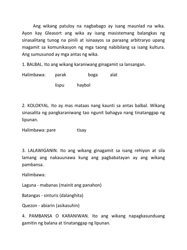 Wika | PDF
