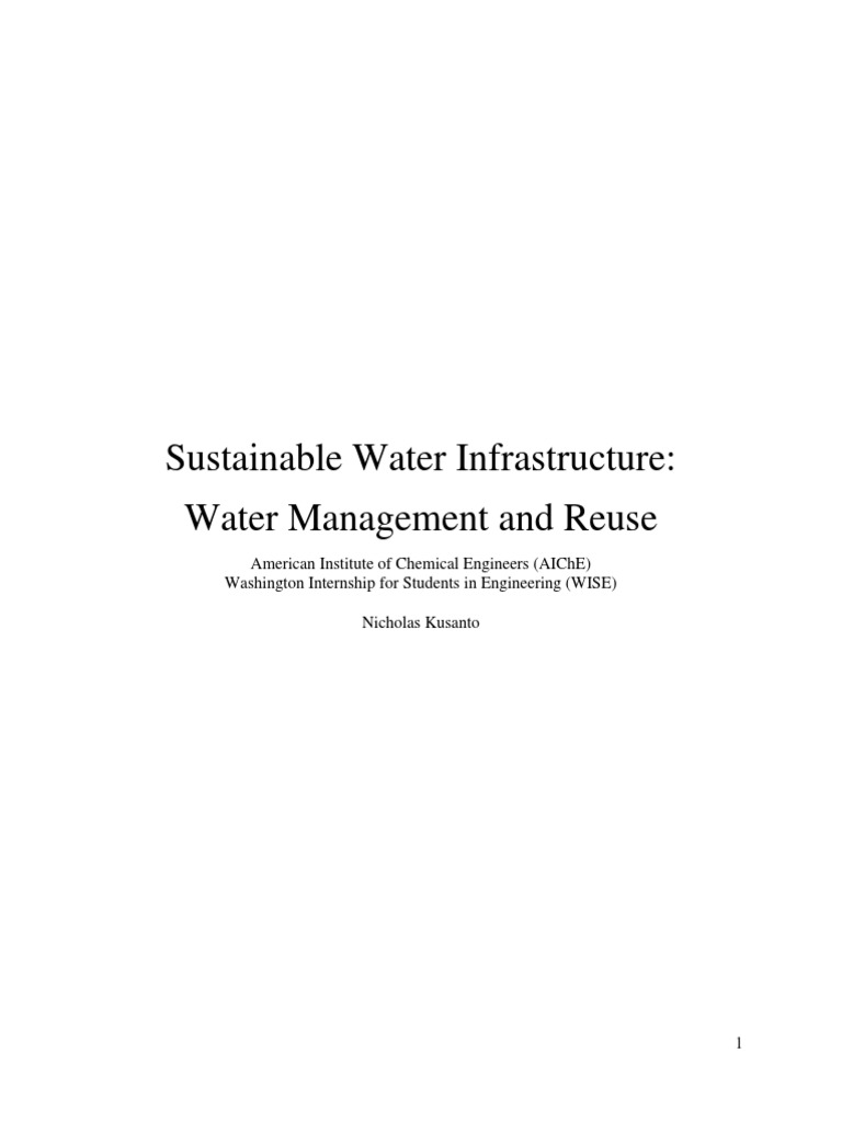 Maximizing Water Resources: A Case for Increased Water Reuse to Ensure ...