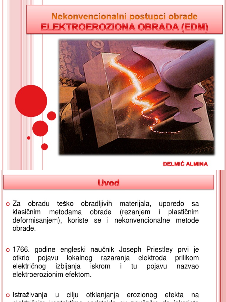 SEMINARSKI RAD - Elektroeroziona Obrada | PDF