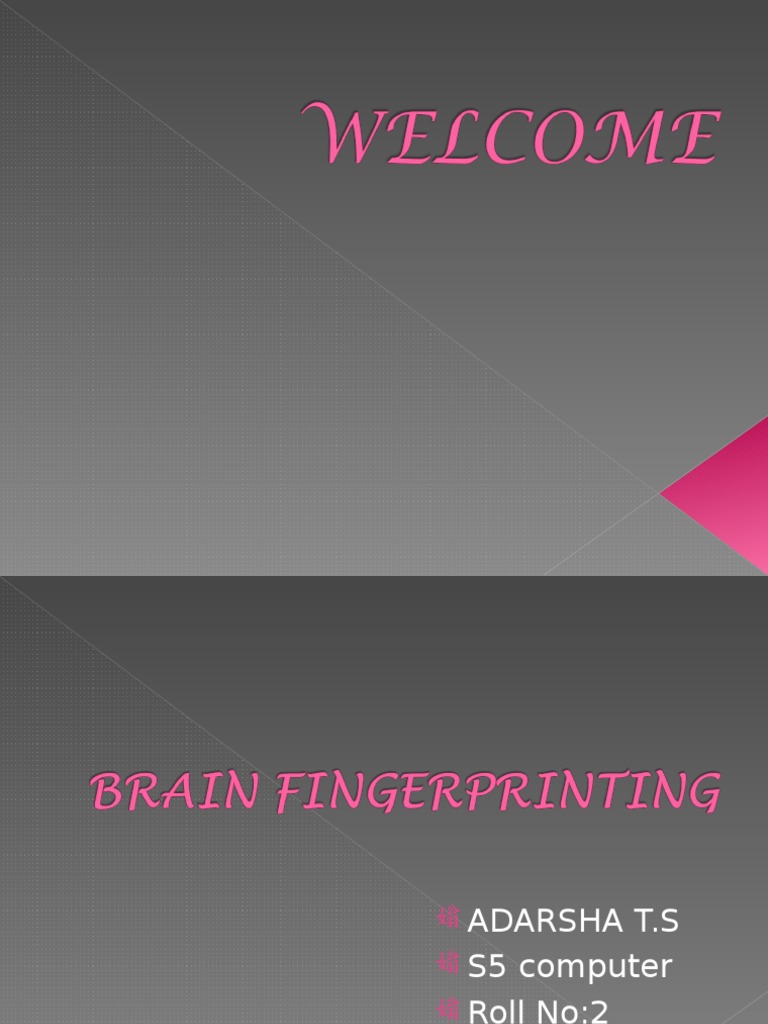 Brain Fingerprinting | PDF | Fingerprint | Electroencephalography