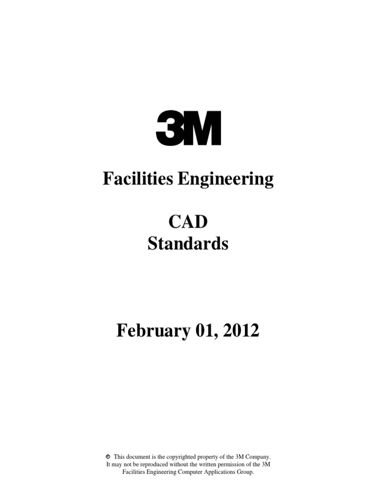 3M Facilities Engineering CAD Standards | PDF | Auto Cad | Databases