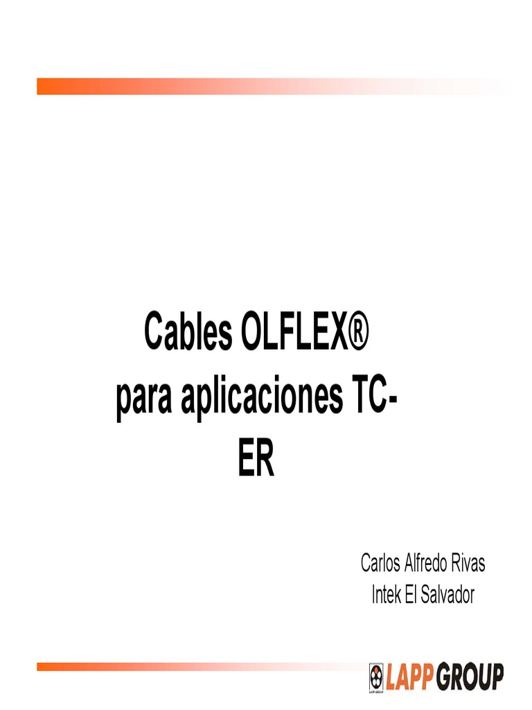 Cables OLFLEX para Aplicaciones TC El Salvador | PDF | Combustión | Oxígeno