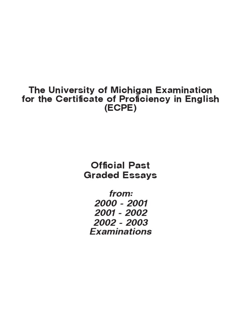 Ecpe Graded Essays | Intelligence | Essays