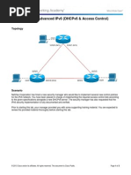 Informe 9.5.2.6 Packet Tracer - Configuring IPv6 ACLs | PDF | Denial Of Service Attack | I Pv6