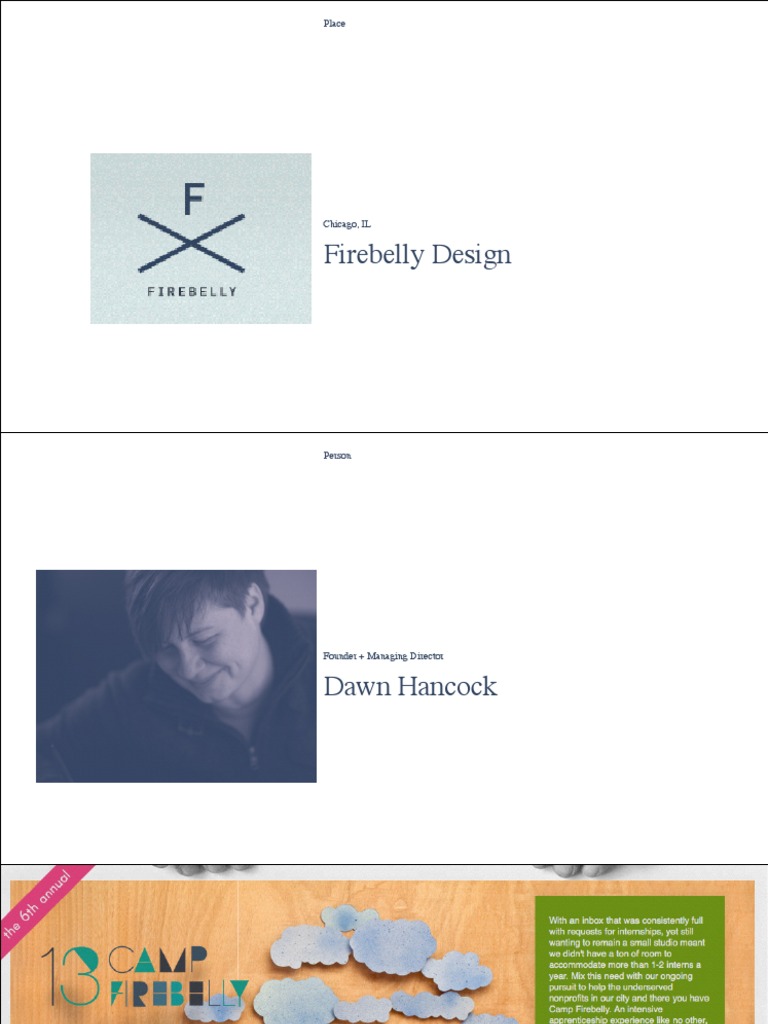 Firebelly Design: Dawn Hancock Profile | PDF