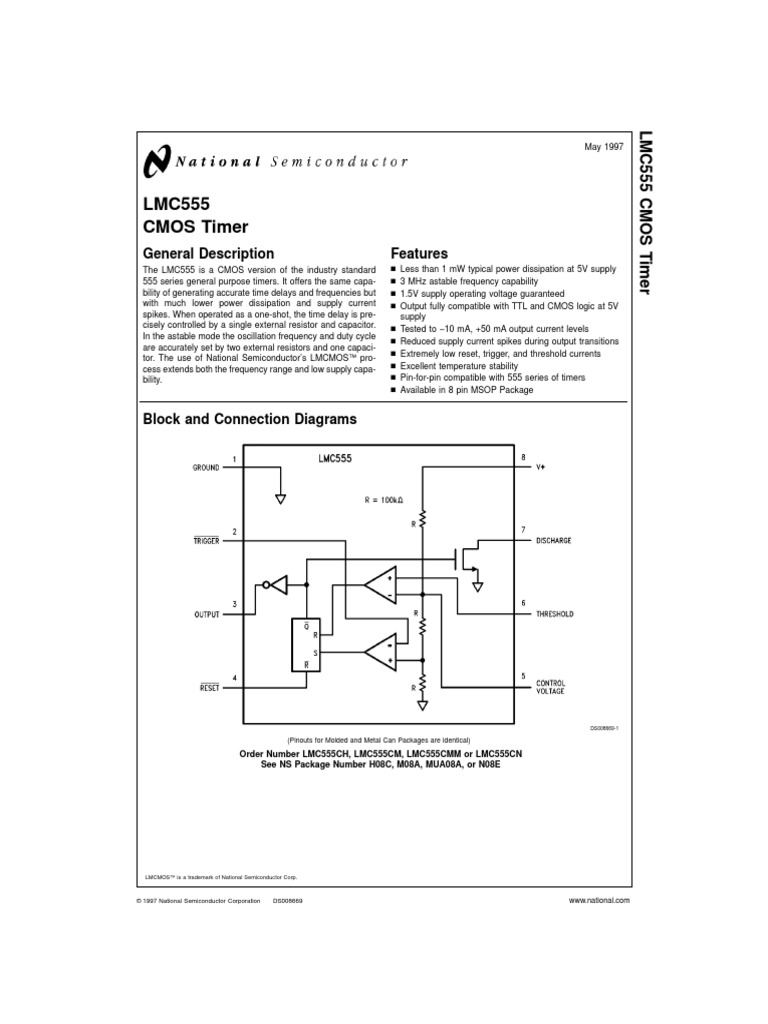 LMC555.pdf | Cmos | Electrical Components