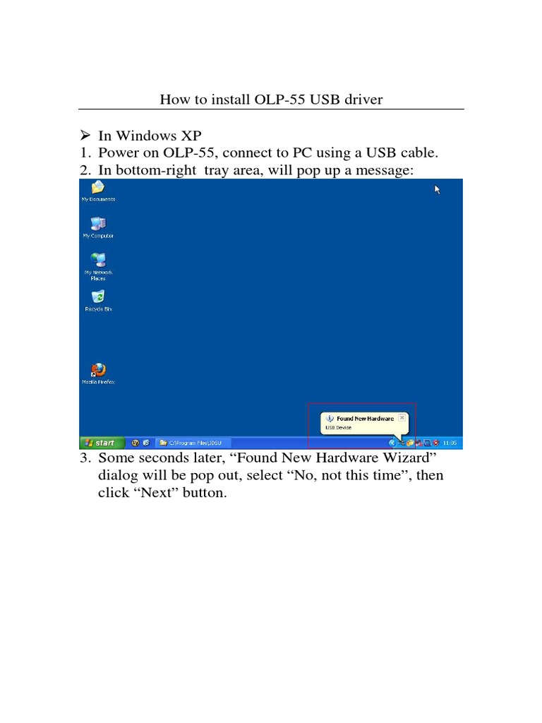 How To Install OLP-55 USB Driver | PDF | Device Driver | Usb