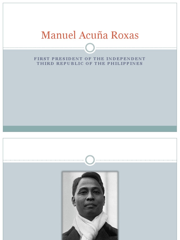 Manuel Acuña Roxas.pptx | Philippines | Government