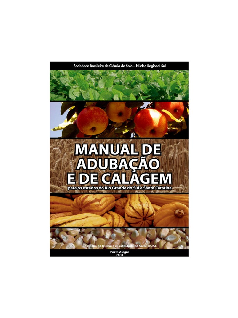 Manual de Adubacao e Calagem - RS e SC.pdf | Fertilizante | Agricultura