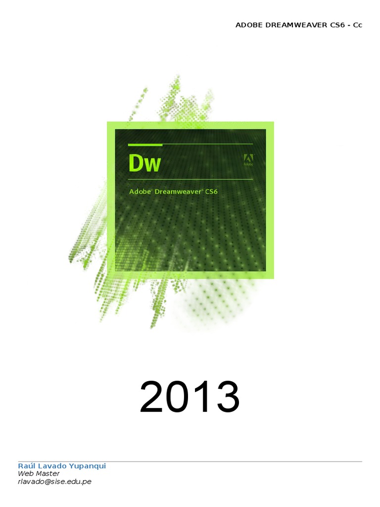 Tutorial DreamWeaver Cs6 | PDF | Adobe Dreamweaver | HTML
