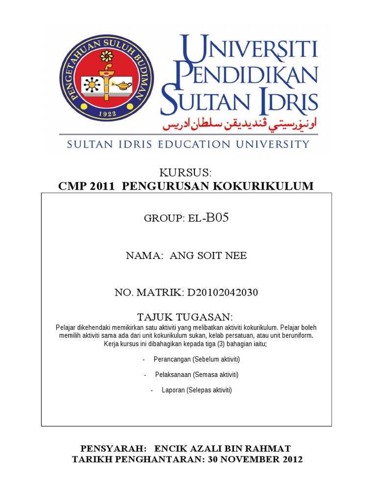 Tugasan Dan Format Terkini 2011 | PDF