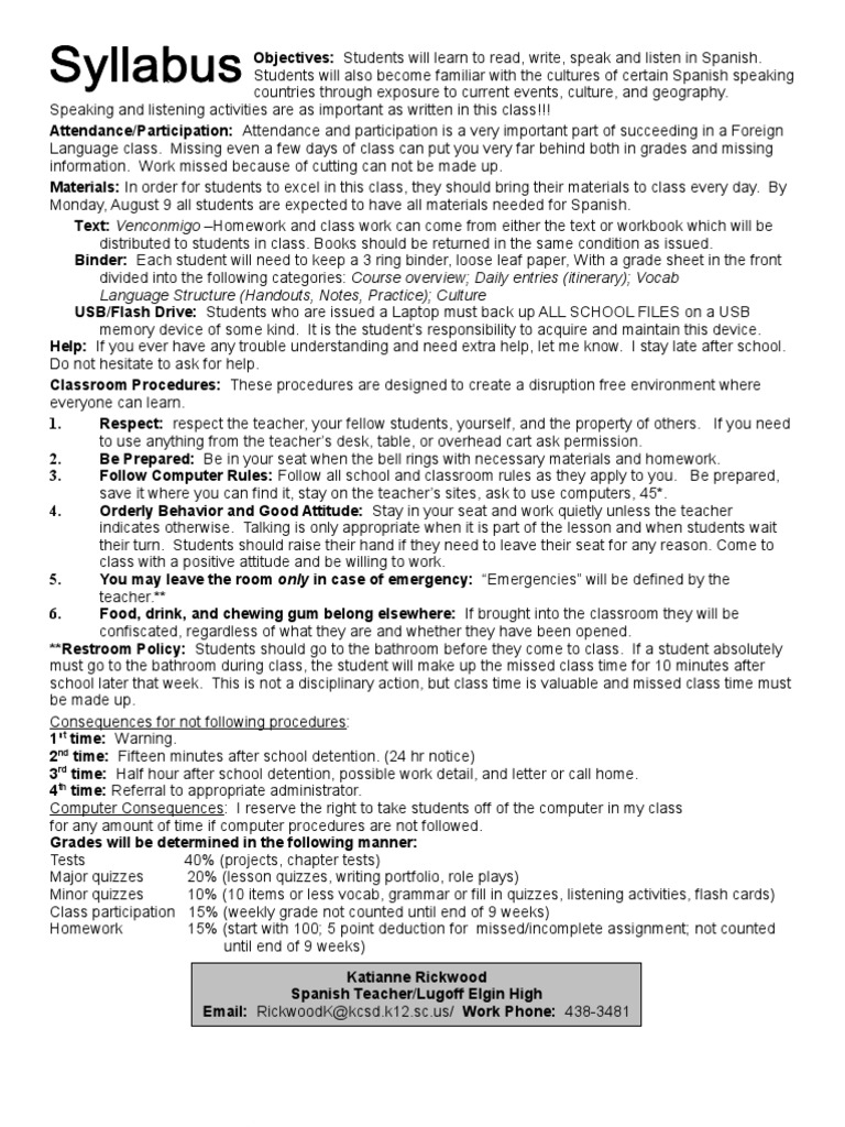Language Structure (Handouts, Notes, Practice) Culture: ST ND RD TH ...