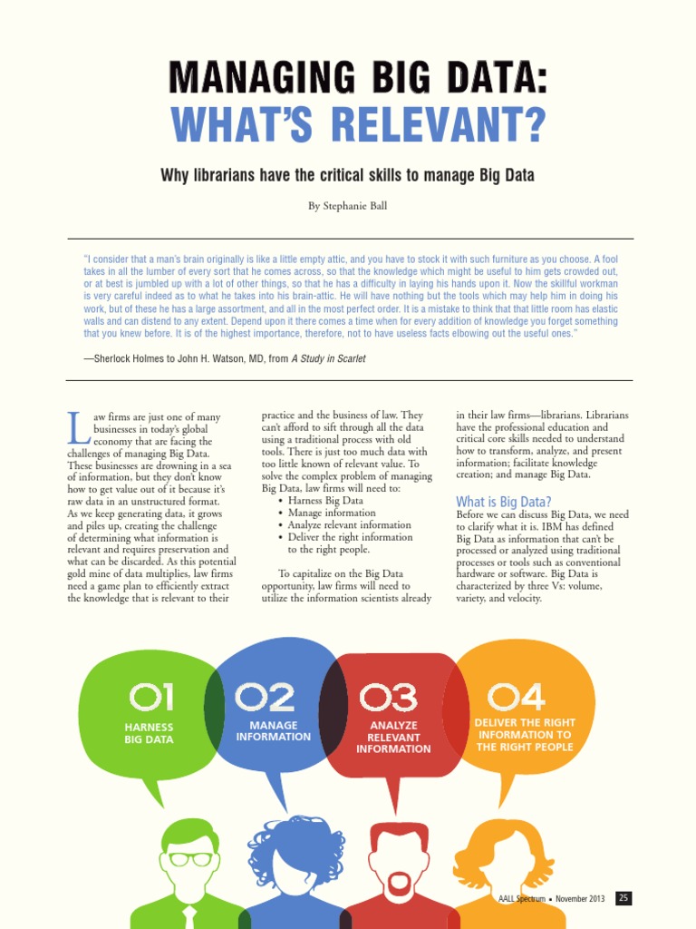 Managing Big Data: What's Relevant? | Download Free PDF | Big Data ...
