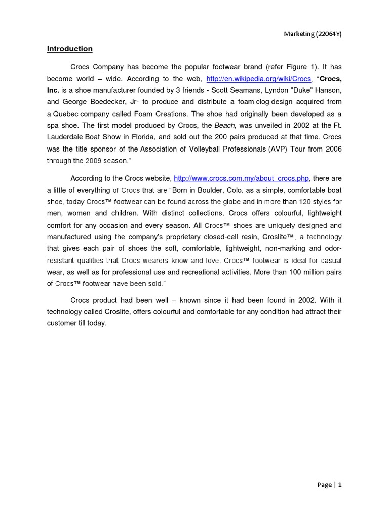 Marketing - Crocs Case Study | PDF | Marketing | Profit (Accounting)