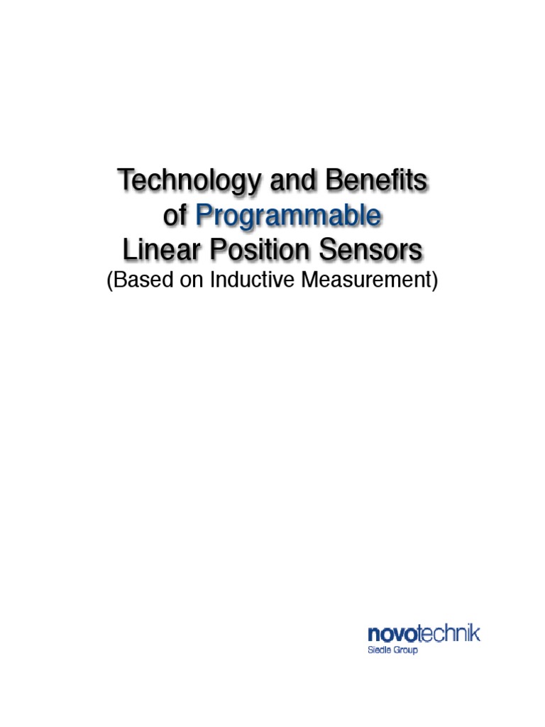 Technology and Benefits of Linear Position Sensors: Programmable | PDF ...