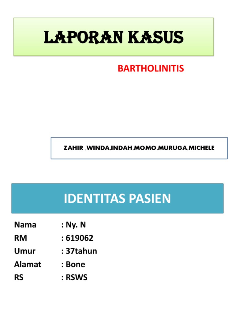 BARTHOLINITIS | PDF | Ilmu Sosial | Kesehatan Holistik